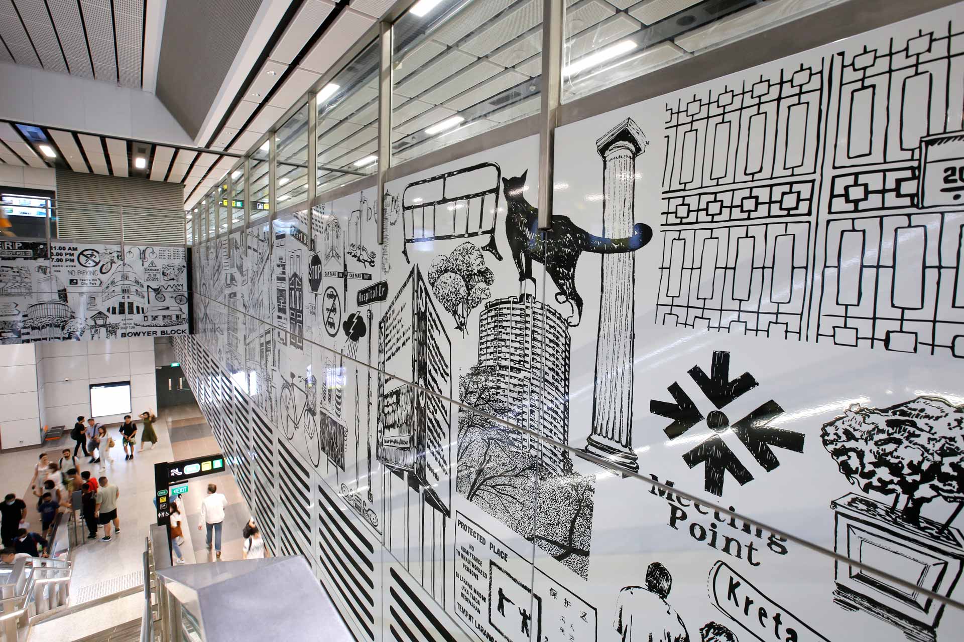 Outram Park MRT Artwork Panels | Vitreous Enamel by TECO