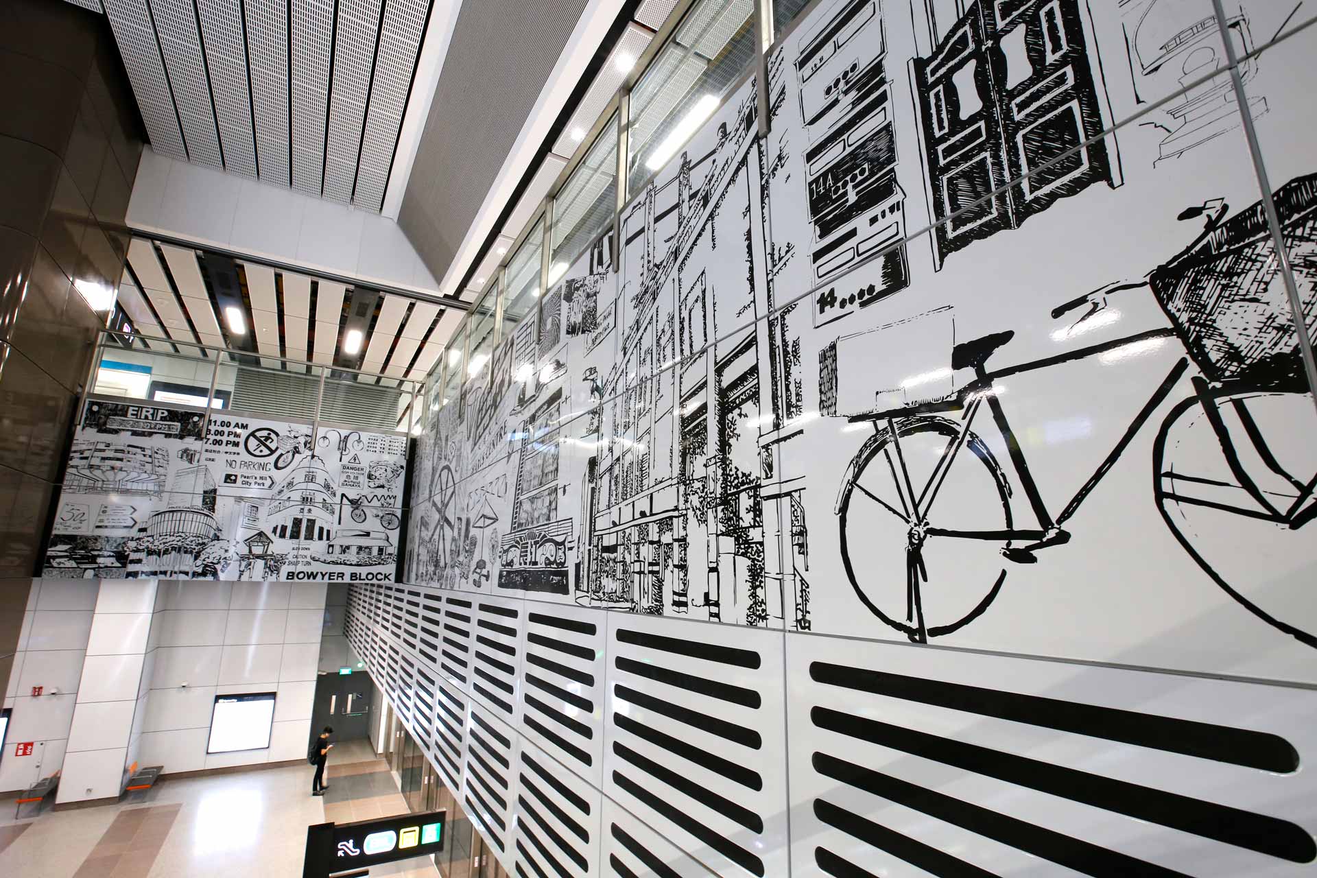Outram Park MRT Artwork Panels | Vitreous Enamel by TECO