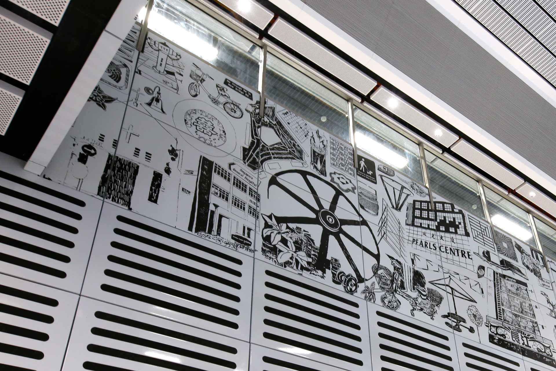 Outram Park MRT Artwork Panels | Vitreous Enamel by TECO