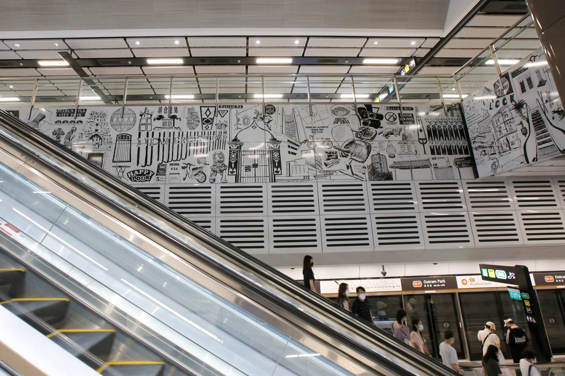 Outram Park MRT Artwork Panels | Vitreous Enamel by TECO