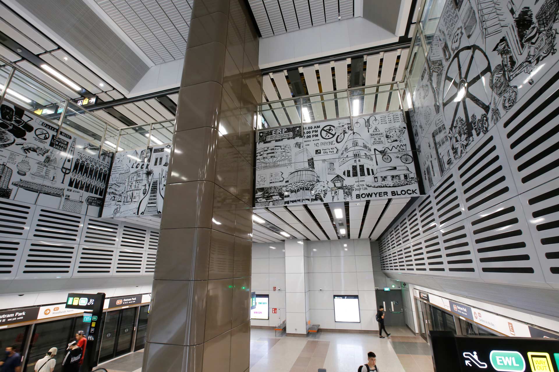 Outram Park MRT Artwork Panels | Vitreous Enamel by TECO